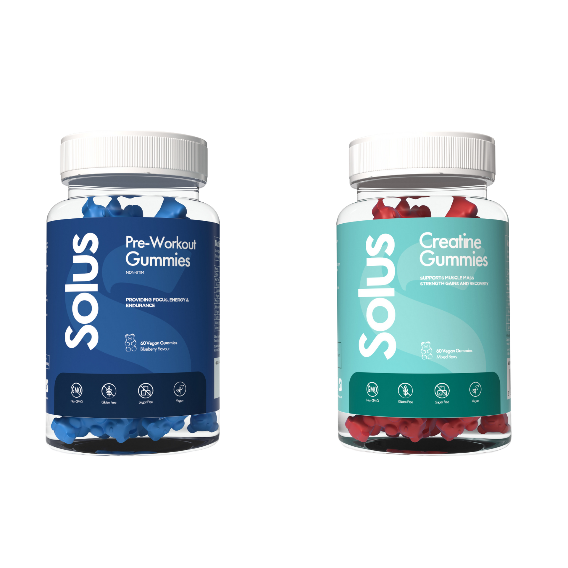 Solus Supplements Creatine Gummies - Vegan & Sugar-Free